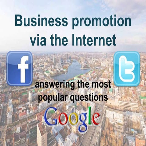 How to use Internet for promotion | PPT