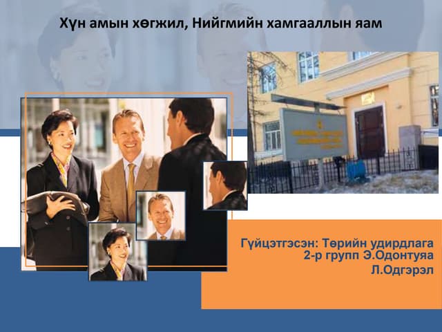 байгууллагын тухай Ppt