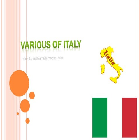 Various of italy | PPTX