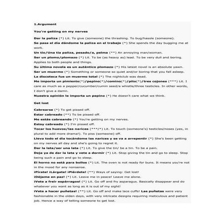 Ecuadorian Slang Terms | PDF