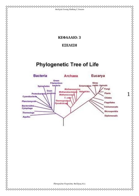 Ωριαίο διαγώνισμα Κεφ.1_ ΒΙΟΛΟΓΙΑ Α ΛΥΚΕΙΟΥ | PDF