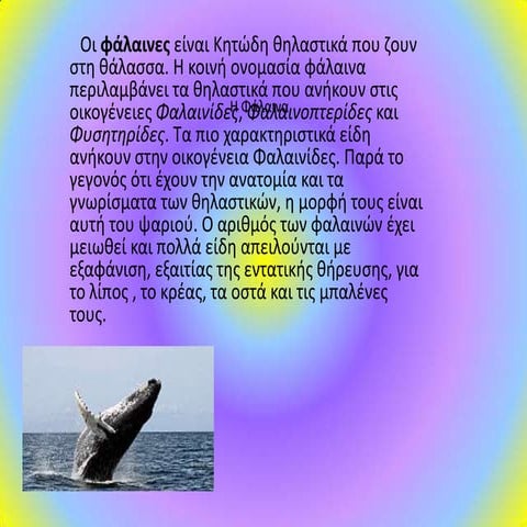η φάλαινα | PPTX
