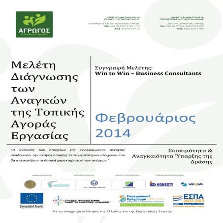 Μελέτη διάγνωσης των αναγκών της τοπικής αγοράς εργασίας | PDF