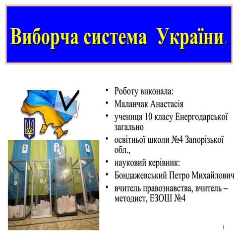 виборча система Ppt