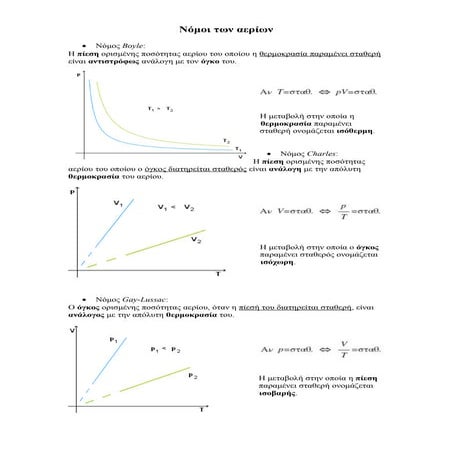 Κινητική Θεωρία των Αερίων | DOC