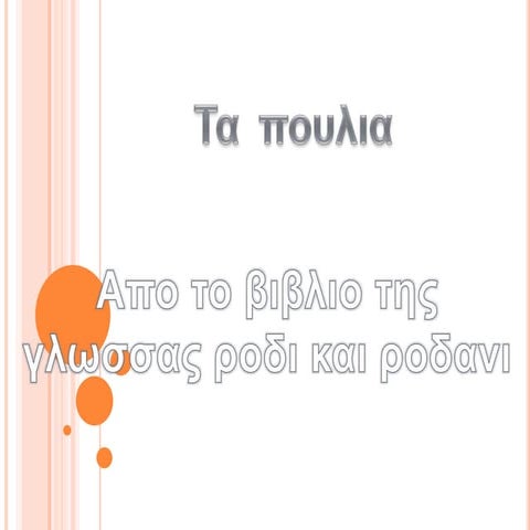 τα πουλιά | PPTX