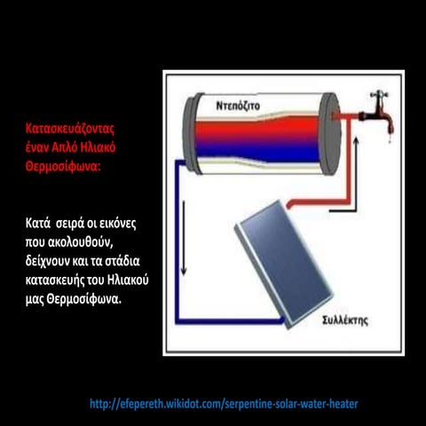 κατασκευή ηλιακού θερμοσίφωνα | PPTX