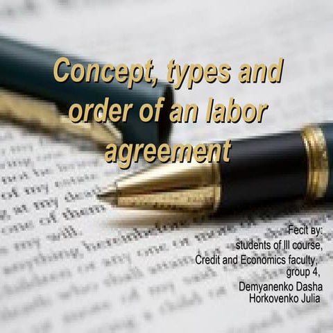 The labor agreement | PPT