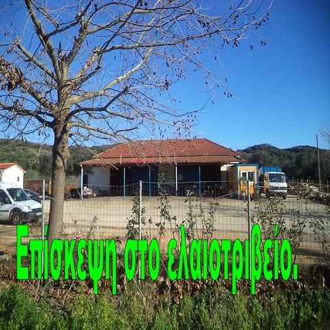 Επίσκεψη στο ελαιοτριβείο | PPT
