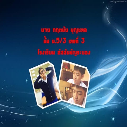 นาย กฤตนัย บุญชลอ ม.5/36 เลขที่ 3 | PDF