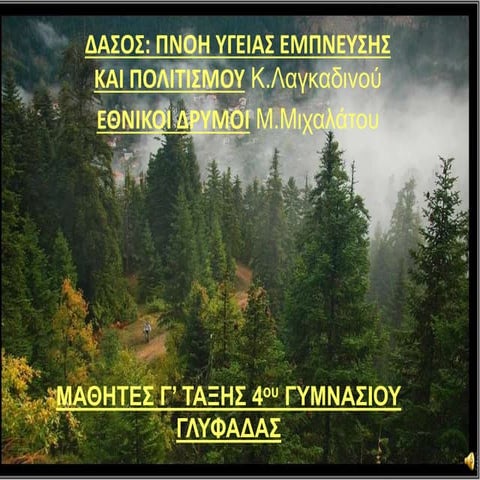 εθνικοί δρυμοί Ελλάδος νίκη καρκατσέλη & χρήστος δημητρίου. | PPTX