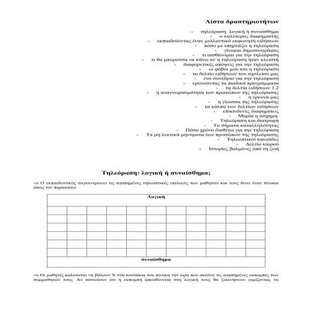 δραστηριοτητεσ δικτυου | DOC