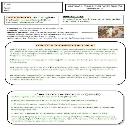 εικονομαχία | DOCX