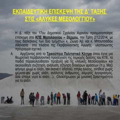αλυκές μεσολογγίου | PPT