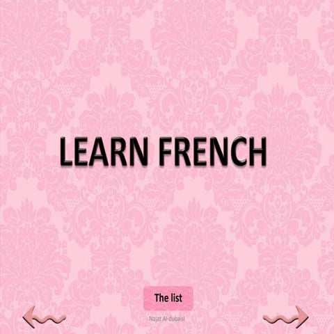 French powerpoint! | PPT