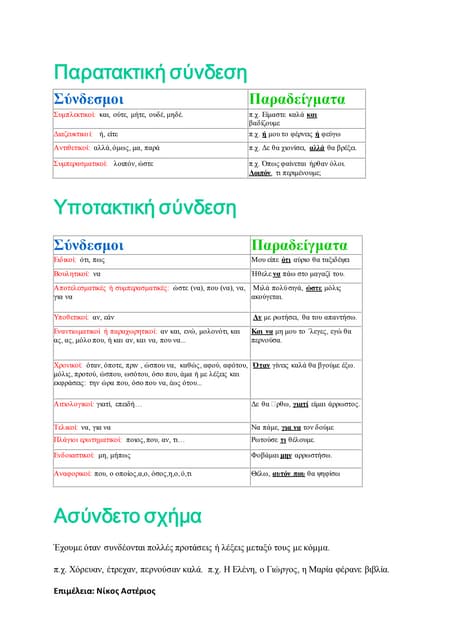 μετατροπη απο ευθυ σε πλαγιο λογο και το αντιστροφο | PDF