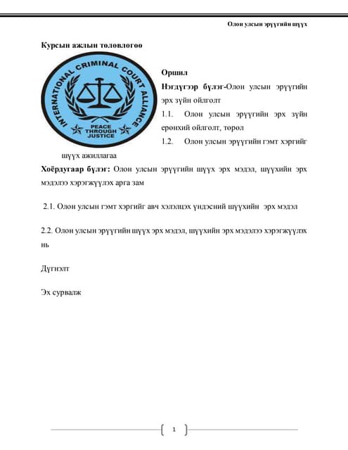 “Хуульчдын чиг үүргийн тухай” НҮБ ын үндсэн зарчмууд 1990 Хуульчийн эрх зүйн байдлын тухай