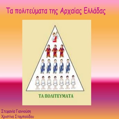 τα πολιτεύματα της αρχαίας ελλάδας | PPTX