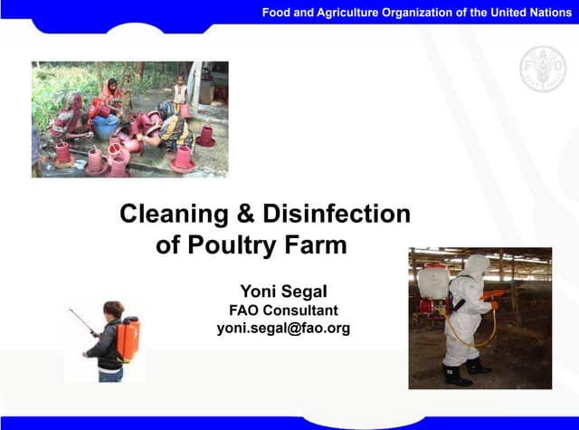 Cleaning & disinfection in poultry | PPTX