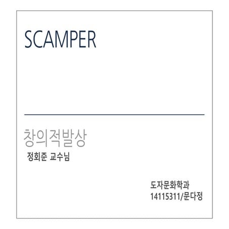 스캠퍼 | PDF
