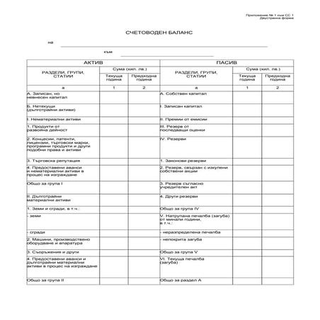 счетоводен баланс | PDF