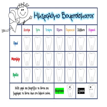 Ημερολόγιο Βουρτσίσματος Δοντιών | PDF