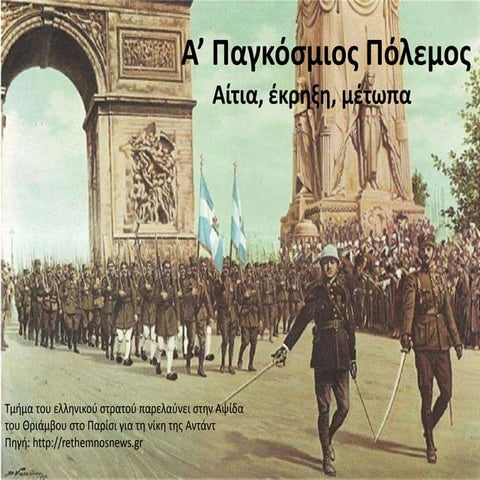 Α’ παγκόσμιος πόλεμος | PPTX