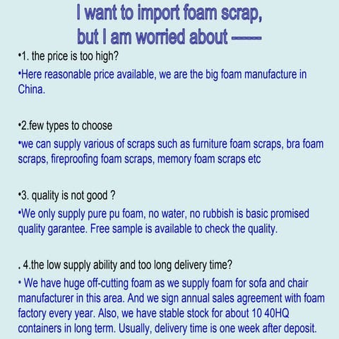 Rebounded Foam Material | PPT