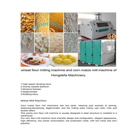 Wheat Flour Mill Machine and Corn Maize Milling Machine | PDF