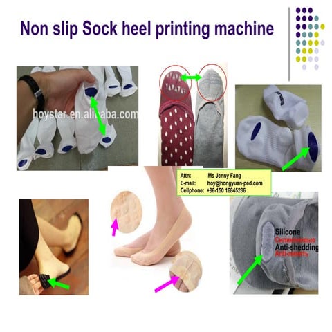 Non slip sock heel silicon printing machine | PDF