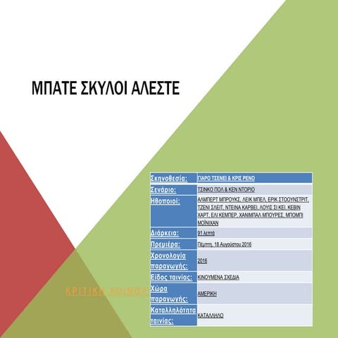 μπατε σκυλοι αλεστε | PPTX