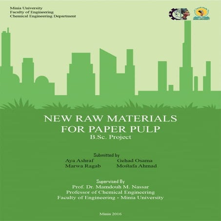 NEW RAW MATERIALS FOR PAPER PULP (the book) | PDF