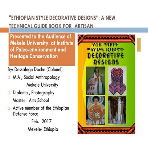 ETHIOPIAN STYLE DECORATIVE DESIGNS”: A NEW TECHNICAL GUIDE BOOK FOR ...