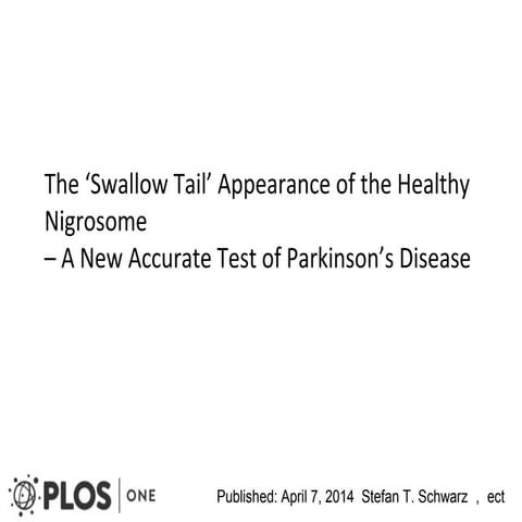 swallow tail sign | PPT | Brain and Nervous System Disorders | Diseases ...