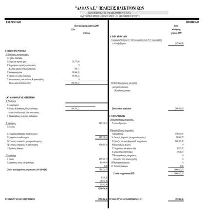 Οικονομικές Καταστάσεις | PDF