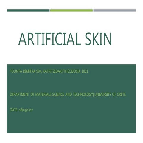 Artificial Skin | PPTX