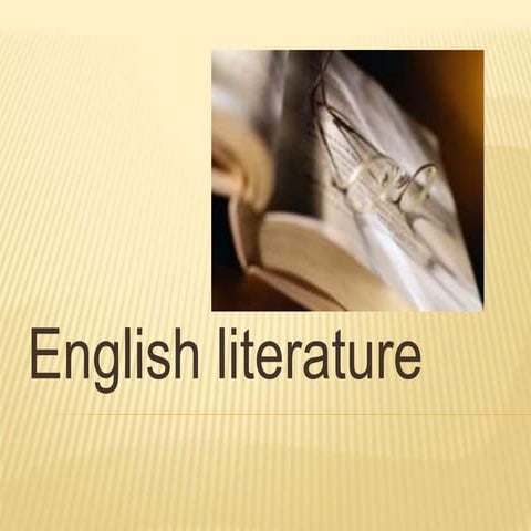 English literature | PPTX