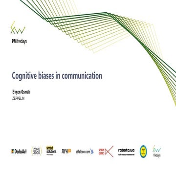 Евгений Осьмак "Cognitive biases in communication and motivation" | PPT
