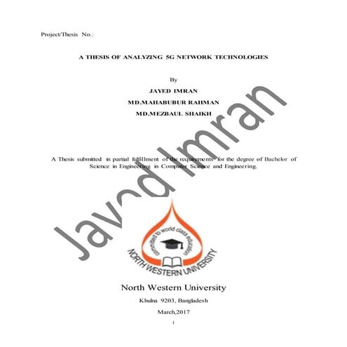 Networking Project/Thesis Report | DOCX