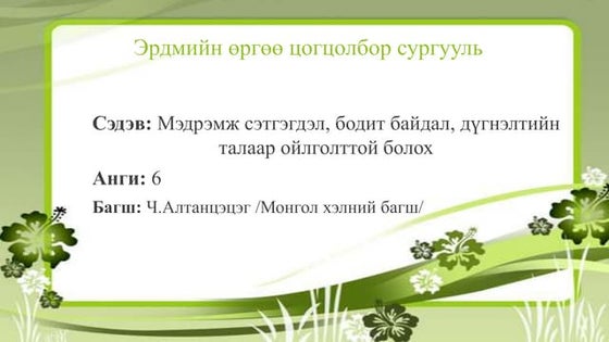 эсээ бичих зөвлөмж Pdf