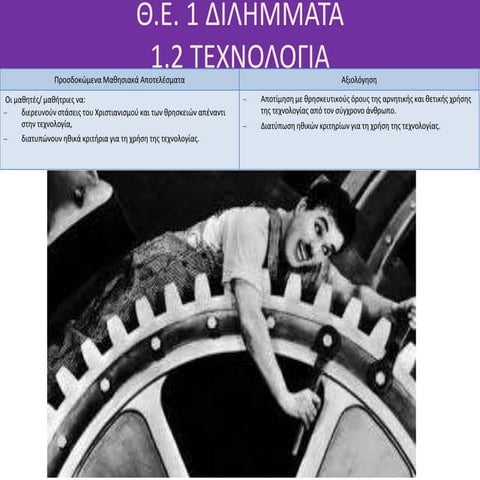 Θ.Ε. 1.2 ΤΕΧΝΟΛΟΓΙΑ | PPTX