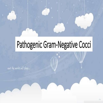 Pathogenic Gram-Negative Cocci | PPTX
