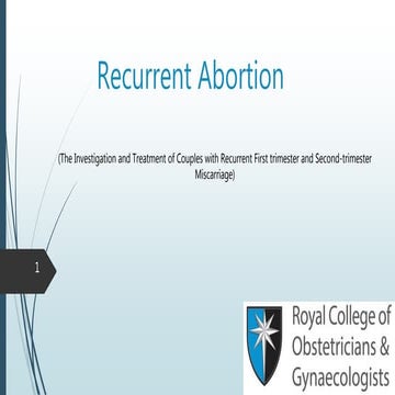 recurrent abortion | PPTX
