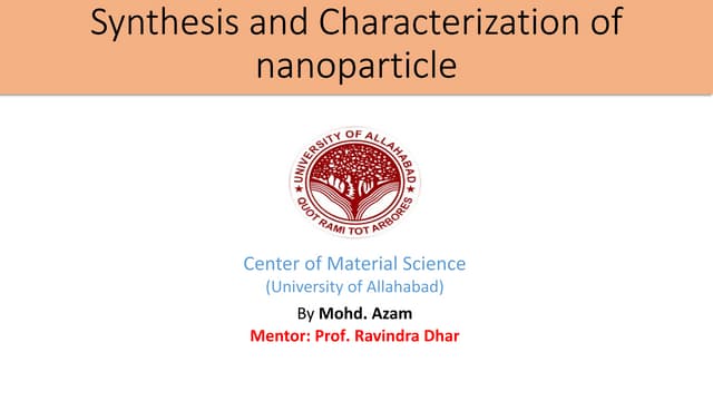 Introduction to Properties of nanomaterials | PPTX