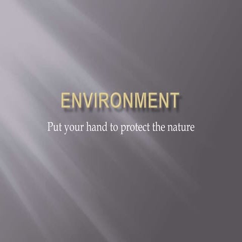 PPTX | Environmental Services Industry | Industries