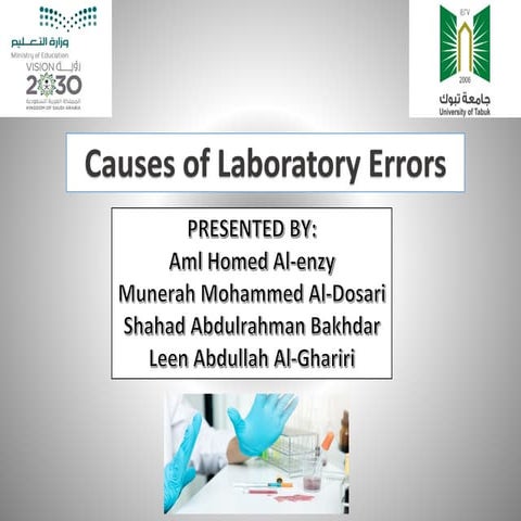 Analytical And Post Analytical Errors In Laboratory