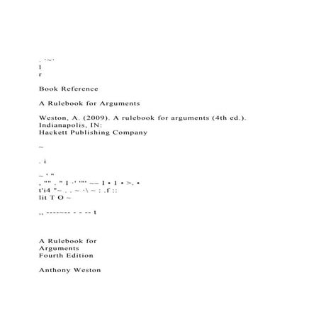 l r Book Reference A Rulebook for Arguments .docx
