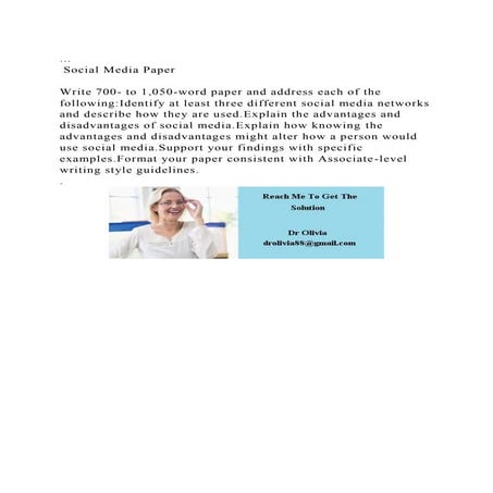 Social Media PaperWrite 700- to 1,050-word paper and addre.docx
