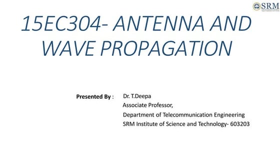 TYPES OF PROPAGATION FOR TRANSMISSION OF DATA IN UNGUIDED MEDIUM | PPTX