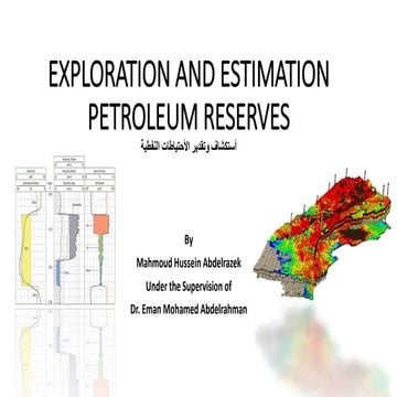 Exploration and Estimation Petroleum Reserves | PPTX